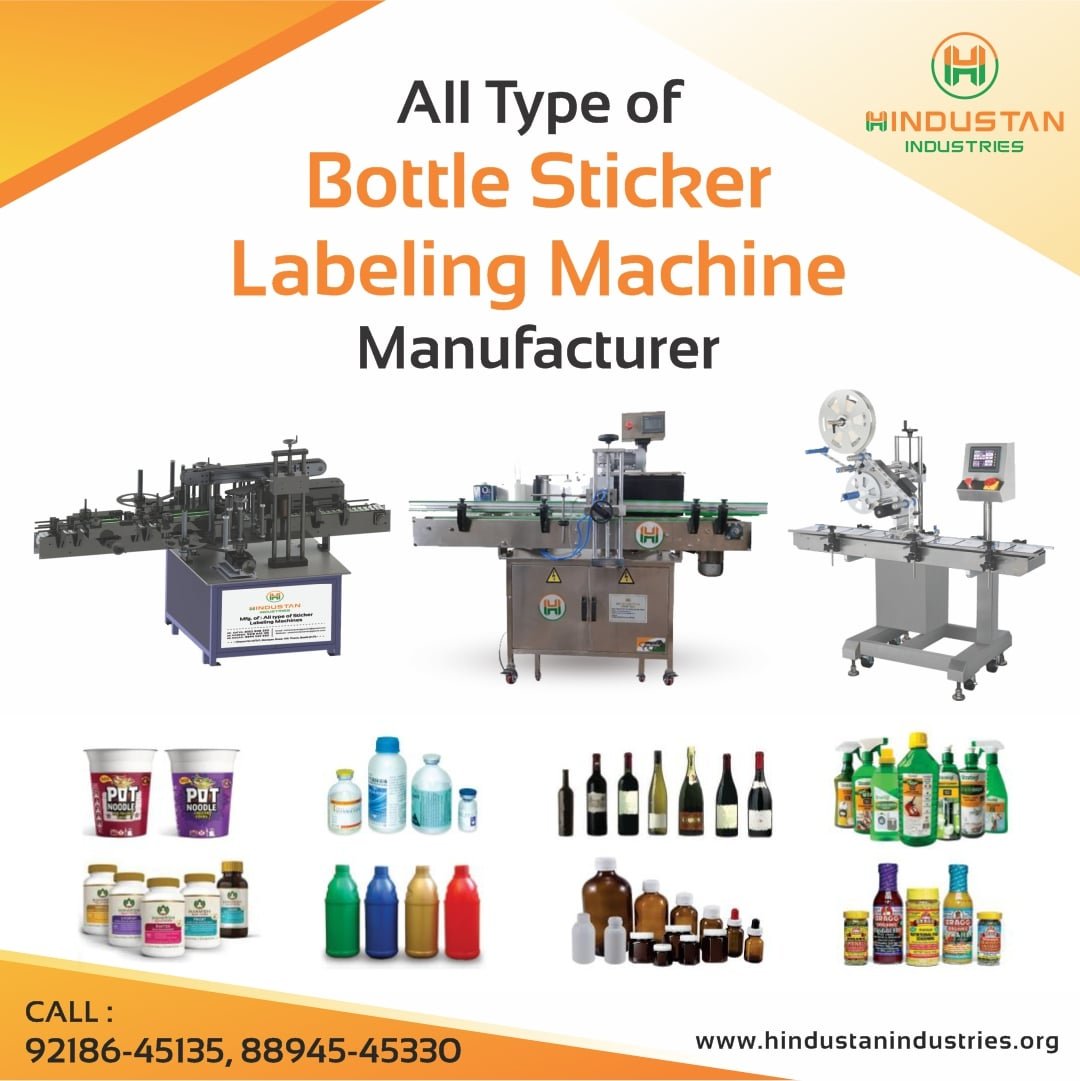 Label Applicator Machine For Bottles, Jars, Vials, Ampoules